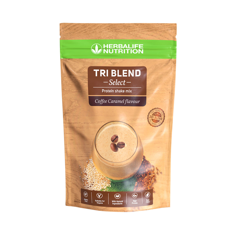 tri blend select - protein shake mix coffee caramel 600 g – meal ...